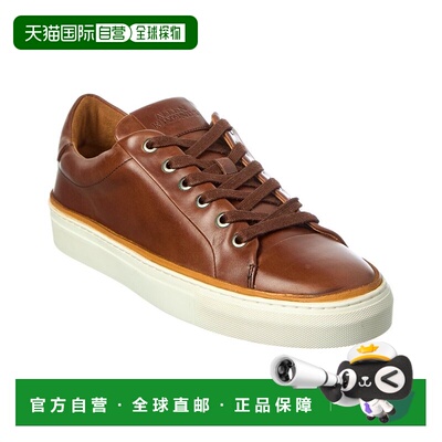 自营Allen Edmonds Flynn皮革运动鞋-棕色 美国奥莱直发