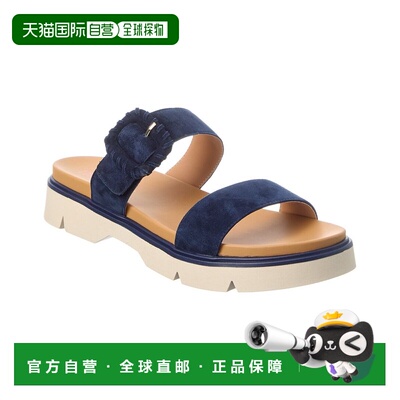 自营The FLEXX Atena海军蓝麂皮凉鞋 美国奥莱直发