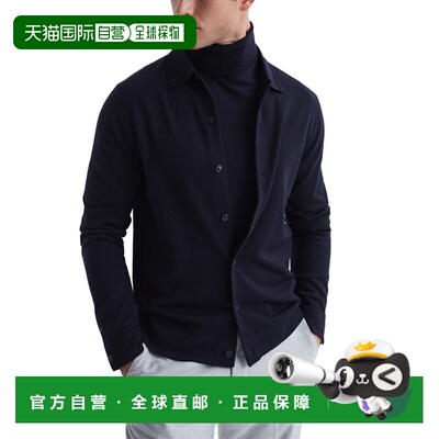 自营Reiss Forbes羊毛毛衣-海军蓝 美国奥莱直发