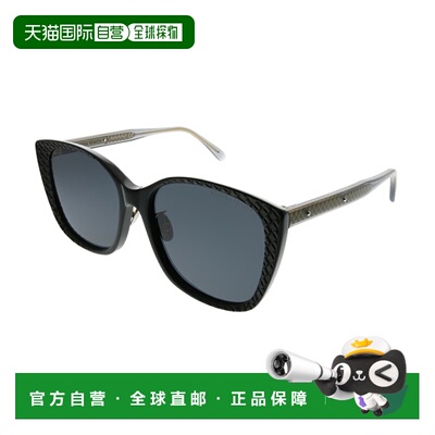 自营Bottega Veneta  BV 0218SK 001 Womens Cat-Eye Sunglasses