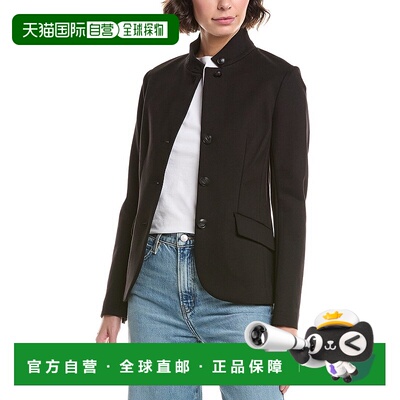 自营rag & bone破布和骨头Sadie Ponte Blazer-黑色 美国奥莱直发