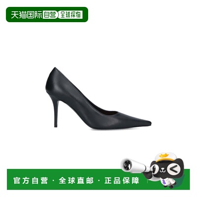 自营amina muaddi黑色小羊皮 “Barbara” 高跟鞋，尖头黑色 美国
