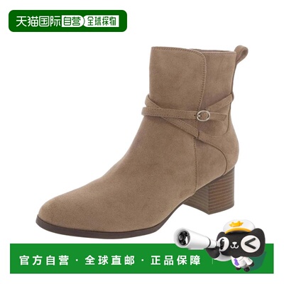 自营Anne Klein Moore Bootie Women's Sand Leather Block Heel