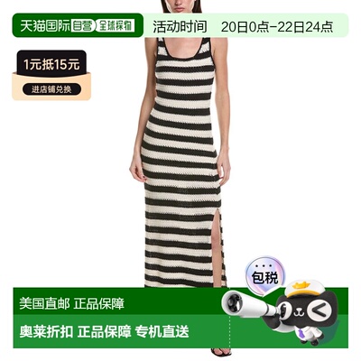 自营Saltwater Luxe Tank Midi Dress - Black 美国奥莱直发吊带