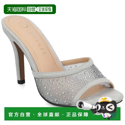 自营journee collectionJournee女式Hensley露趾晚礼服-银色 美国