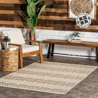 nuLOOM Lorri 部落室内/室外区域地毯 - 米色 【美国奥莱】直发