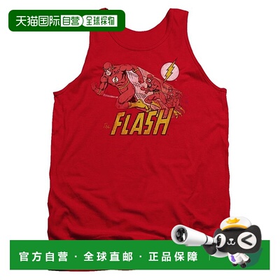 自营 gildanDC Comics Flash 深红彗星成人背心 - 红色 美国奥莱