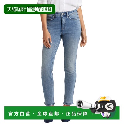 自营NYDJ Petite Sheri Indigo Stream Slim Jean - multi 美国奥