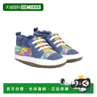 自营Robeez Crayola Rainbow Tie Dye Soft Sole - blue 美国奥莱