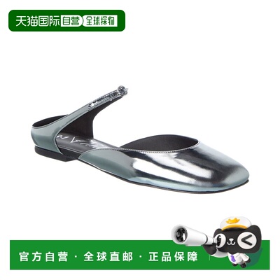 自营3.1 Phillip Lim ID Mary Jane皮革扁平-银色 美国奥莱直发