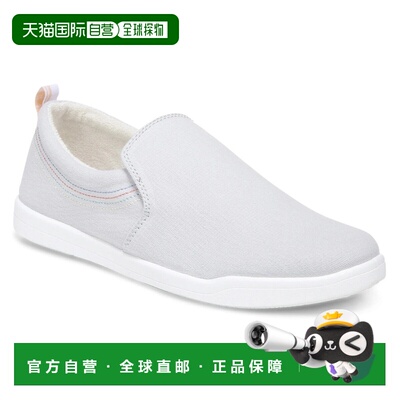 自营Vionic Marshall H9367F1020运动鞋女式8灰色帆布便鞋KHD2108