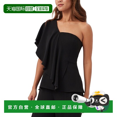 自营Trina Turk Glamorous Top - Black 女装上衣美国奥莱直发