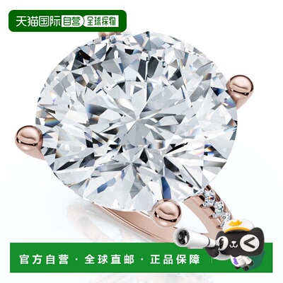 自营pompeii3Certified 10 1/3Ct Round Diamond Engagement Ring