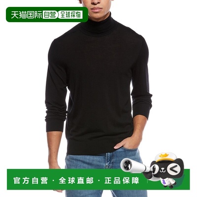 自营Theory Regal Wool Turtleneck Sweater - black 美国奥莱直
