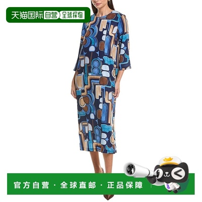 自营J.McLaughlin Eldridge Dress - blue 美国奥莱直发连衣裙
