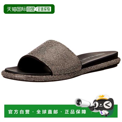 自营Anne Klein Amelie Slide Sandal Black  AMEL01F9-098 Women