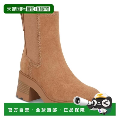 自营Zodiac Teresa Boots Women's Brown Lug Sole Round Toe Ank
