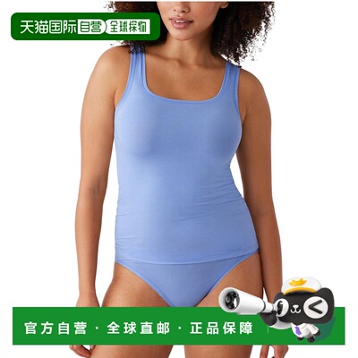 自营Wacoal Understated Cotton Tank - blue 美国奥莱直发