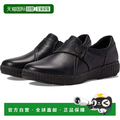自营Clarks Caroline Pearl 26167514便鞋女士黑色皮鞋HAWK1919-