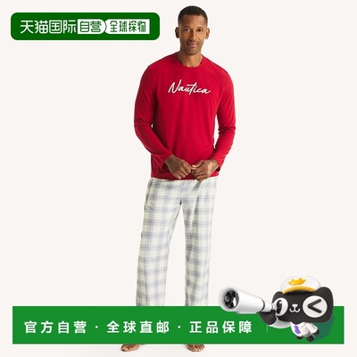 自营Nautica Mens Men's Family Plaid Pajama Set - oakleaf fa0