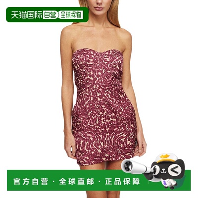 自营MISA Los Angeles Kinsley Dress - red 美国奥莱直发连衣裙