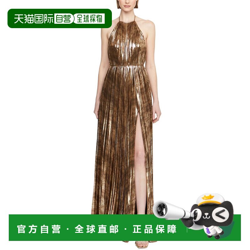 自营Halston Maxine礼服-棕色 美国奥莱直发