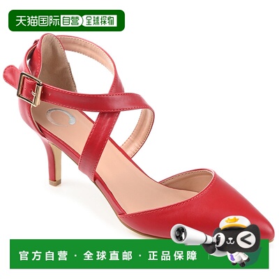 自营Journee Collection 女式 Riva 高跟鞋 - 红色 美国奥莱直发