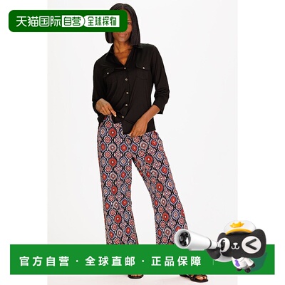 自营duffield lane黑色带徽章的Peri Pant 美国奥莱直发