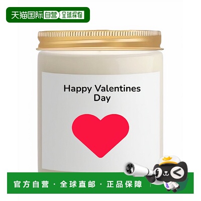 自营 loveryHappy Valentines Day Candle - 10oz Vanilla Scente