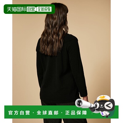 自营marina rinaldi服务员-黑色 美国奥莱直发毛衣