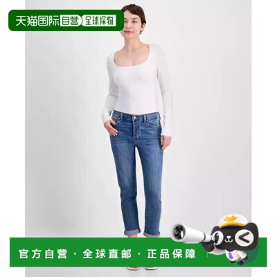 1h可退 【美国直邮】7 For All Mankind 女士 Josefina 卷边紧身