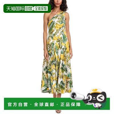 自营Oscar de la Renta香蕉单肩连衣裙-白色 美国奥莱直发