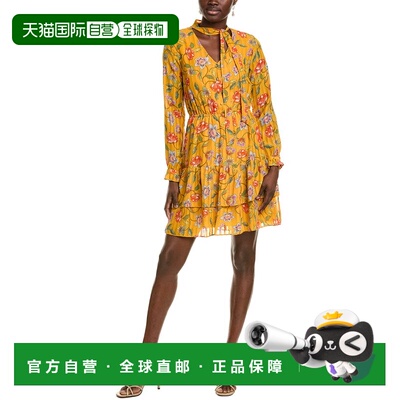 自营Nanette Nanette Lepore Midi连衣裙-黄色 美国奥莱直发