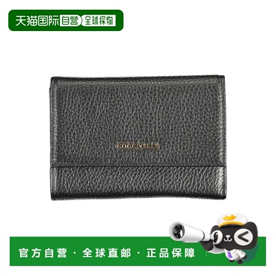 自营Coccinelle Leather Women Women's Wallet - black 美国奥莱