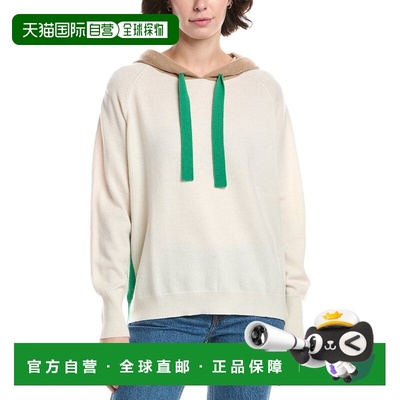 自营Brodie Cashmere Contrast Wool & Cashmere-Blend Hoodie -