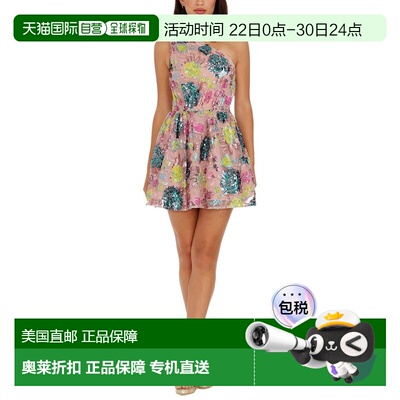 自营Dress The Population Delaney Mini Dress - pink 美国奥莱