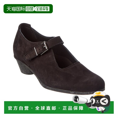 自营Arche Cynori Suede Pump - black 美国奥莱直发女鞋玛丽珍鞋