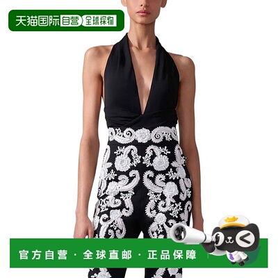 自营Carolina Herrera Halter Neck Gathered Top - black 美国奥