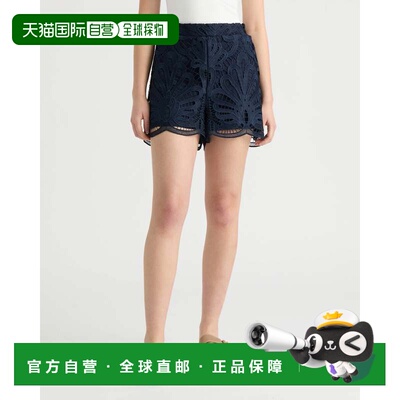 自营NVLT Women’s Pull on Lace Short - navy 美国奥莱直发