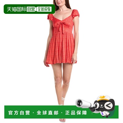 自营Saltwater Luxe Printed Mini Dress - red 美国奥莱直发