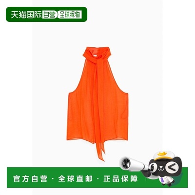 自营Patrizia Pepe Viscose Tank Women's Tops - orange 美国奥