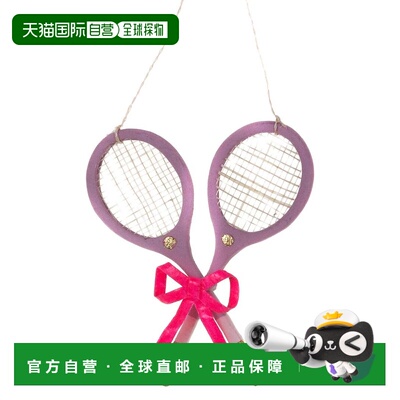 自营Cody Foster & Co. Tennis Racket & Bows Ornament - multic