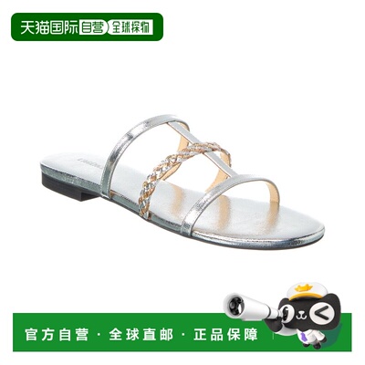 自营l'agenceL’AGENCE Hennie Caged Leather Sandal - silver