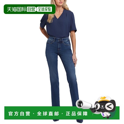 自营NYDJ Marilyn Rio Rapids Straight Leg Jean - pink 美国奥