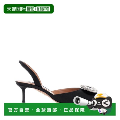 自营aquazzuraPointed-Toe Pumps with Crystal Embellishment -