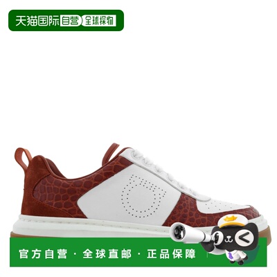 自营salvatore ferragamoFerragamo Cassina Croc-Embossed Leath