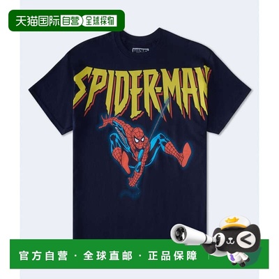 自营Aeropostale Spider-Man Relaxed Graphic Tee - navy 美国奥