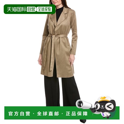 自营Joseph Ribkoff Microsuede Coat - tan 美国奥莱直发