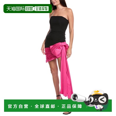 自营 Hutch Sloane迷你连衣裙-黑色 美国奥莱直发性感吊带包臀裙