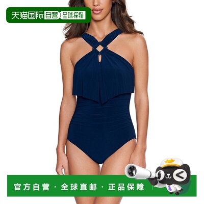 自营Magicsuit Square Cut Liza One-Piece - blue 美国奥莱直发